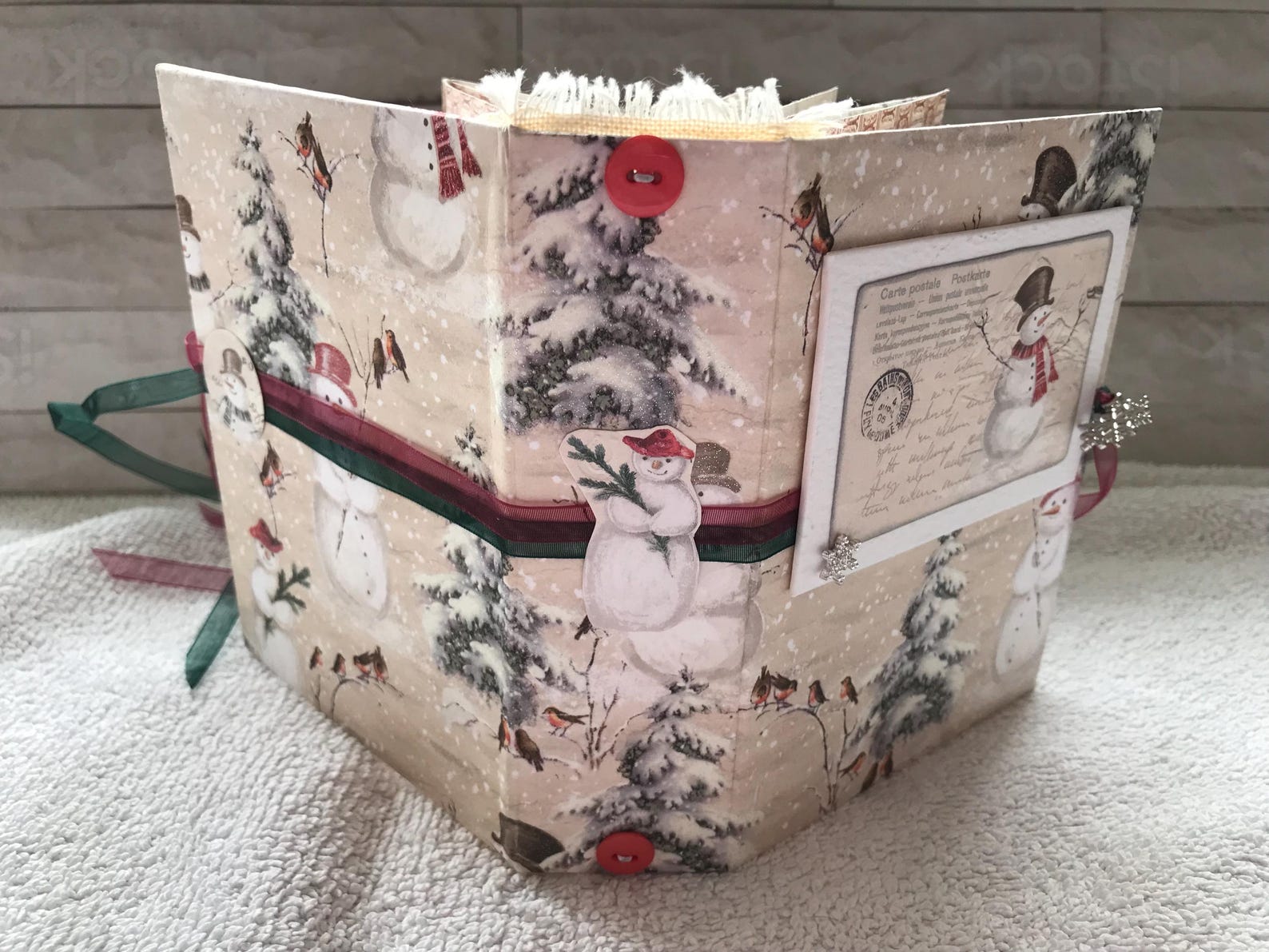 Mini Snowman Junk Journal - Etsy