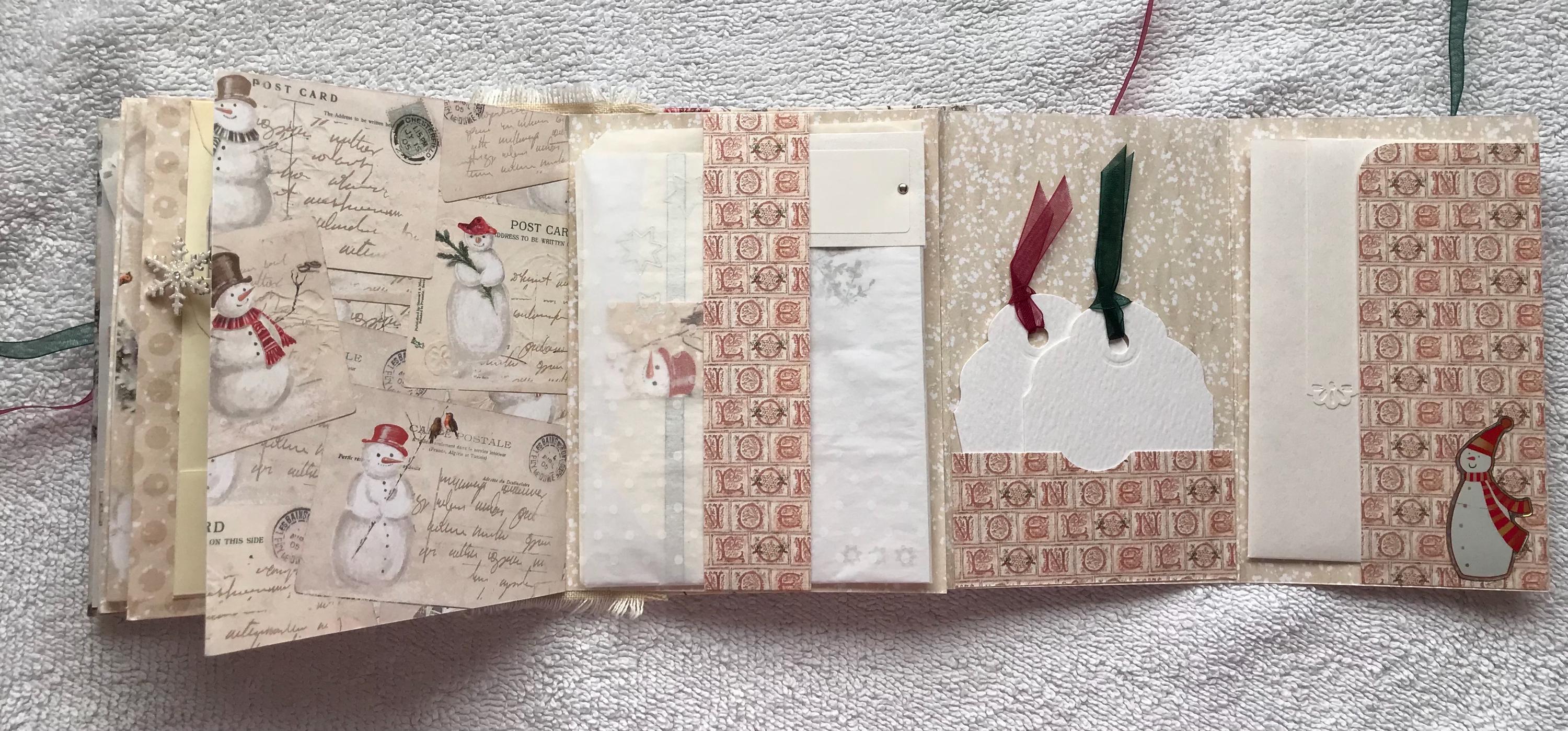 Mini Snowman Junk Journal - Etsy