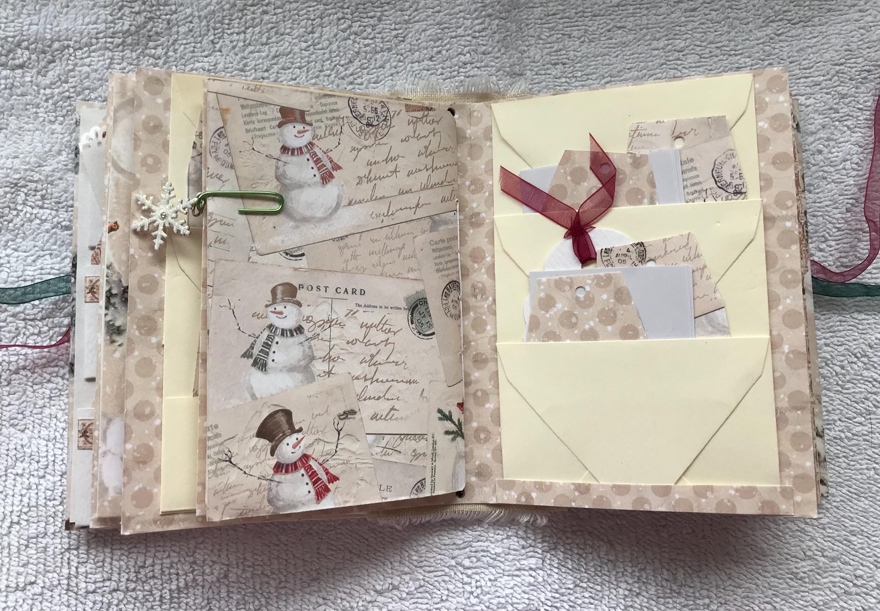 Mini Snowman Junk Journal - Etsy
