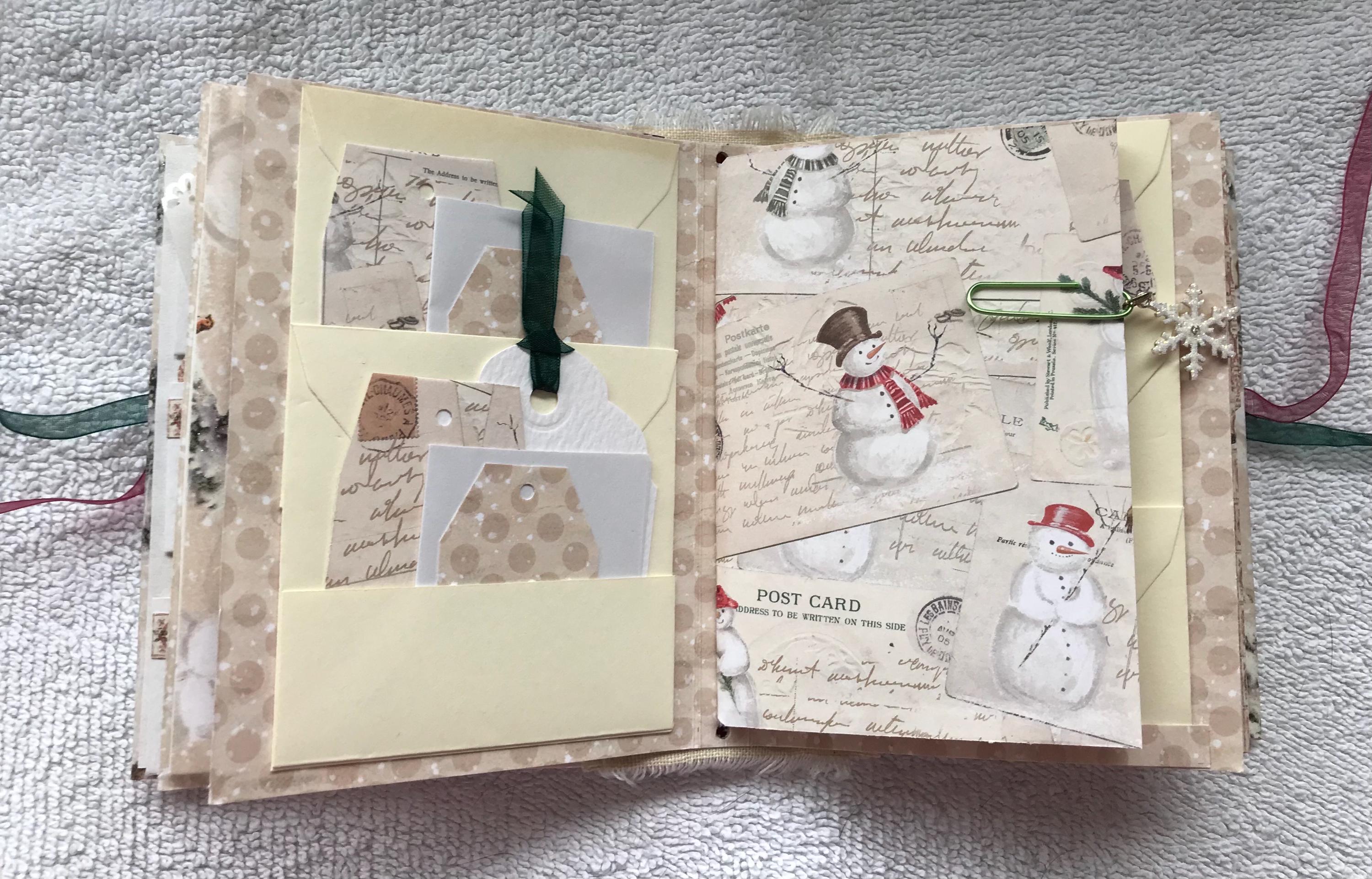 Mini Snowman Junk Journal - Etsy