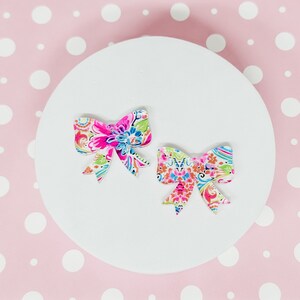 Preppy Paisley Floral Acrylic Earring, Geometric Earrings, You Pick ...