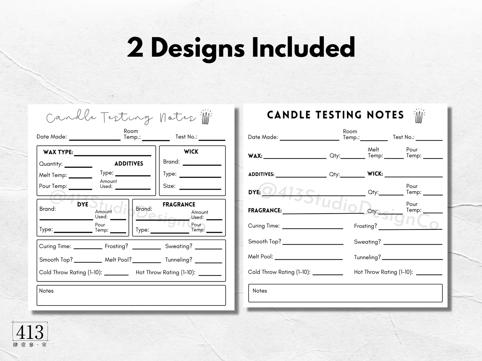 Editable Candle Making and Testing Label Template, Candle Making Notes ...