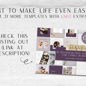 62 Candle Instagram Post Templates Editable With Canva, Ecommerce ...
