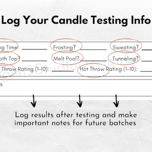 Editable Candle Making and Testing Label Template, Candle Making Notes ...
