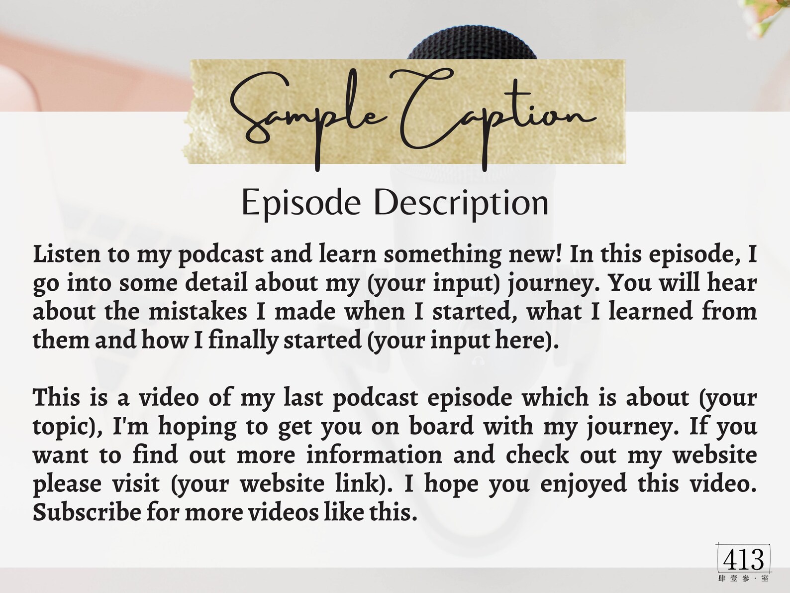 Podcast Instagram Captions, 30 Social Media Captions and Prompts for ...