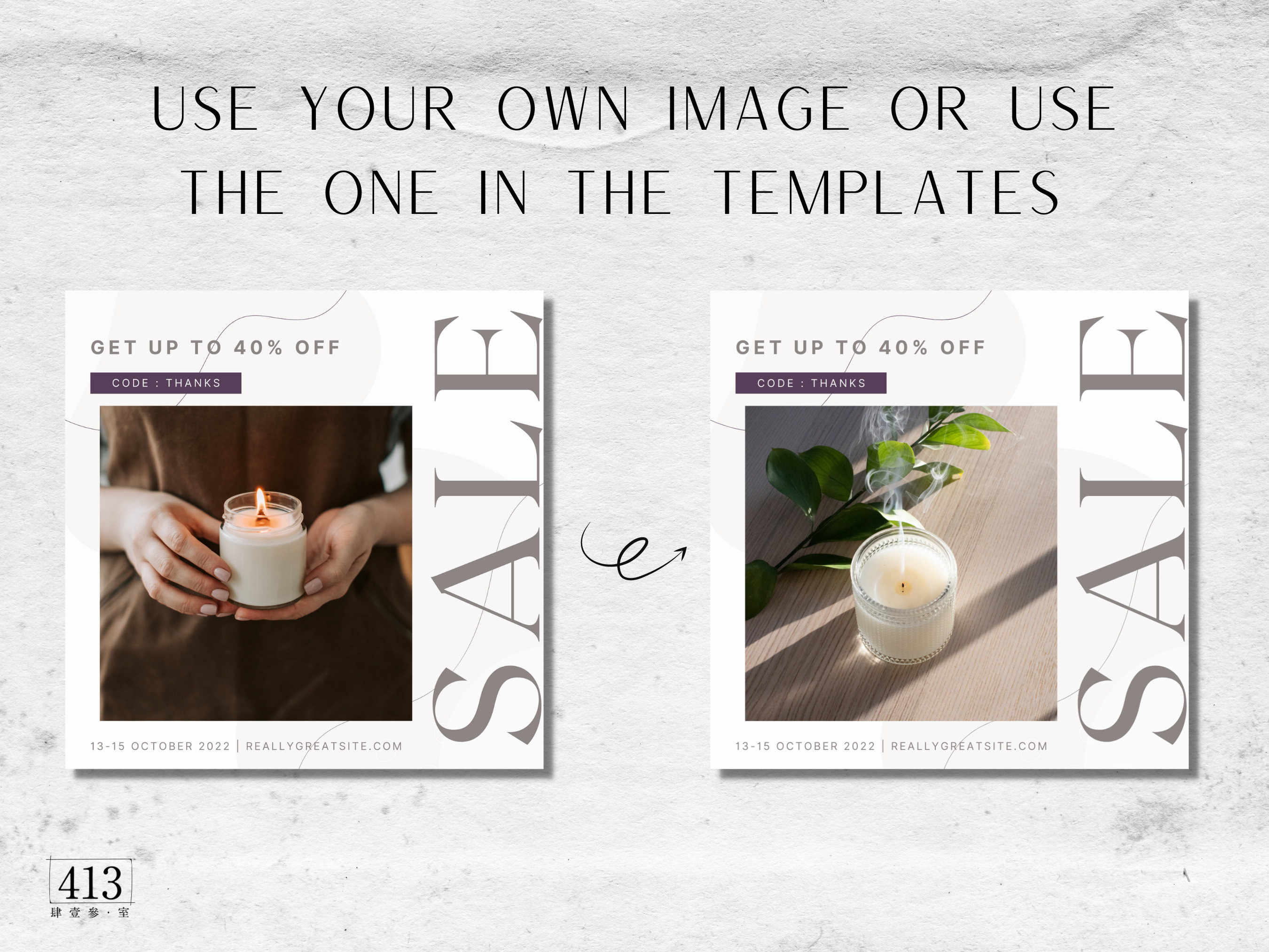 62 Candle Instagram Post Templates Editable With Canva, Ecommerce ...