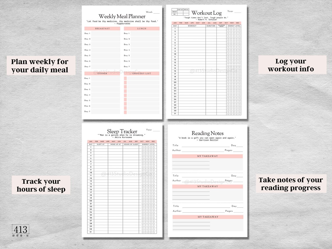 75 Soft Challenge Tracker Habit Tracker 75 Soft Planner - Etsy