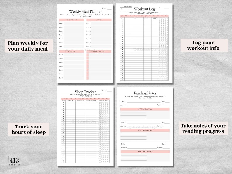 75 Soft Challenge Tracker, Habit Tracker, 75 Soft Planner, Weekly Meal ...