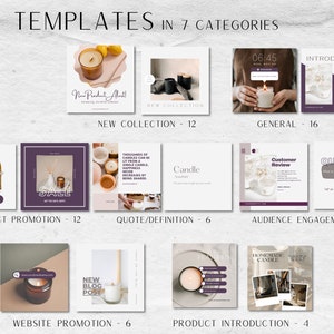 62 Candle Instagram Post Templates Editable With Canva, Ecommerce ...