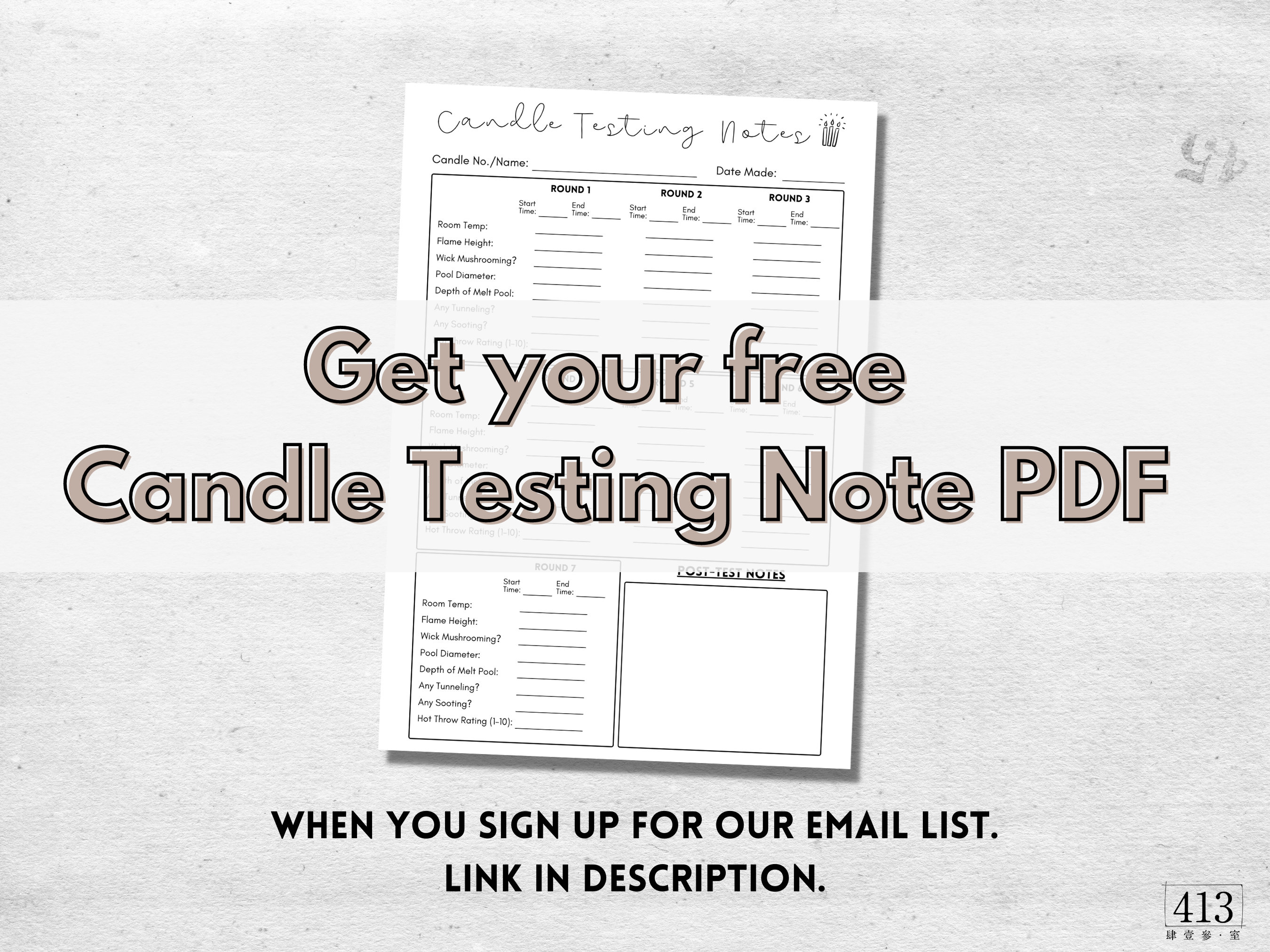Minimal Candle Label Template With Canva, Free Candle Warning Label ...