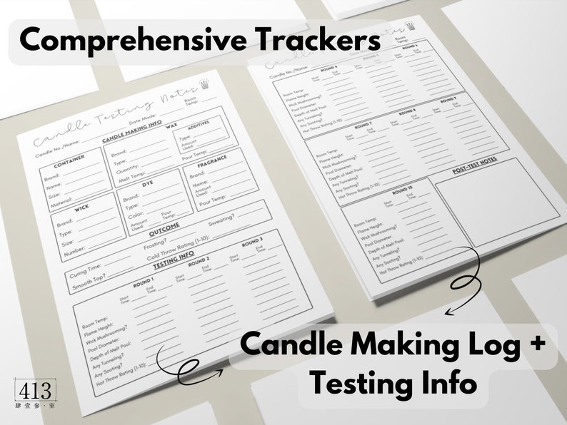 Candle Making and Testing Template, Candle Making Testing Sheet ...