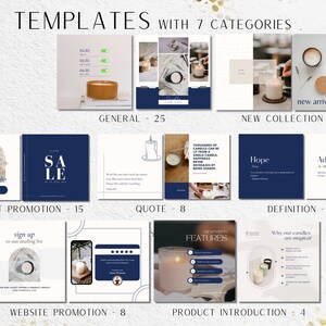 93 Candle Instagram Post Templates Editable With Canva, Ecommerce ...