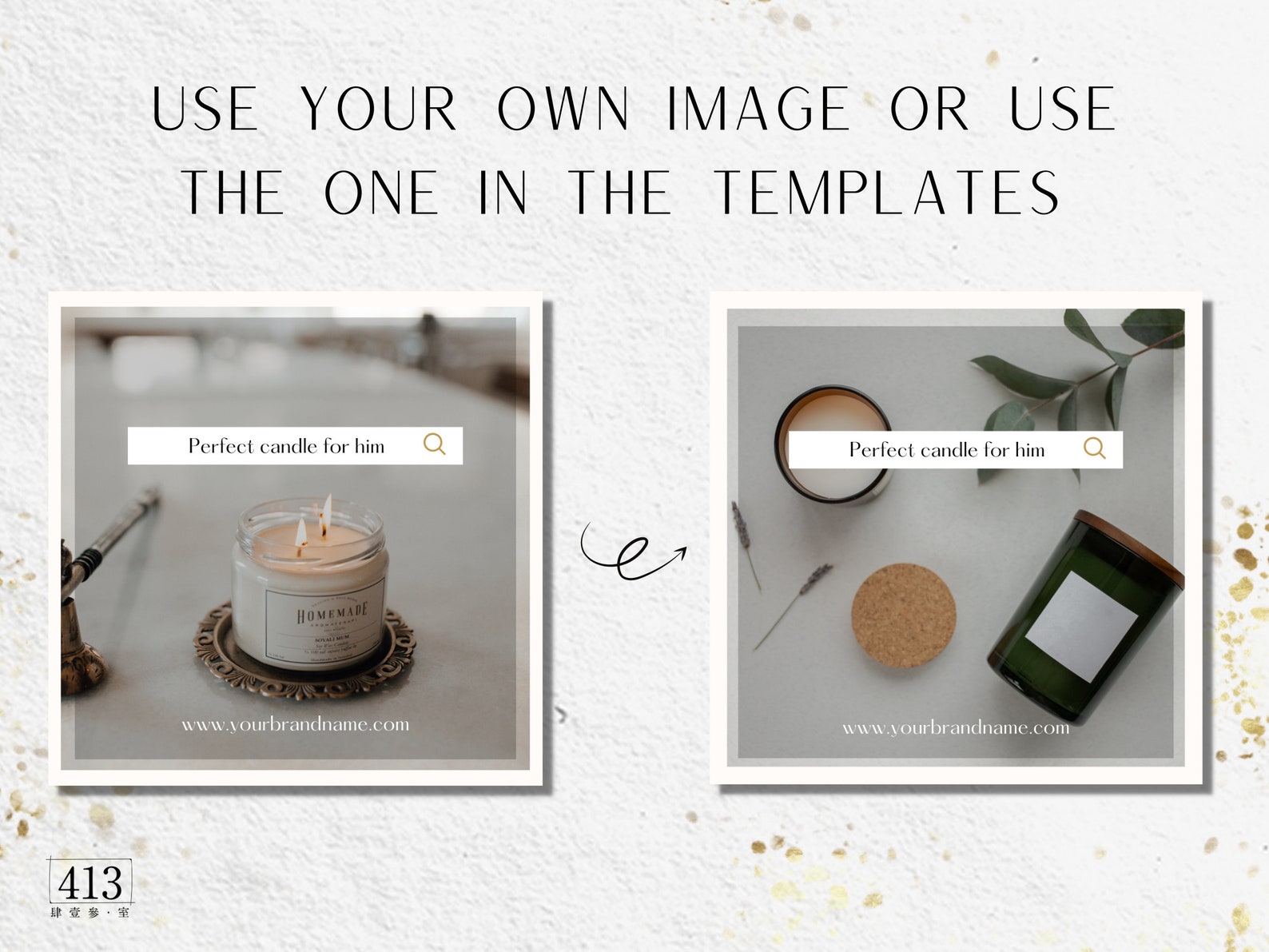 62 Candle Instagram Post Templates Editable With Canva, Ecommerce ...