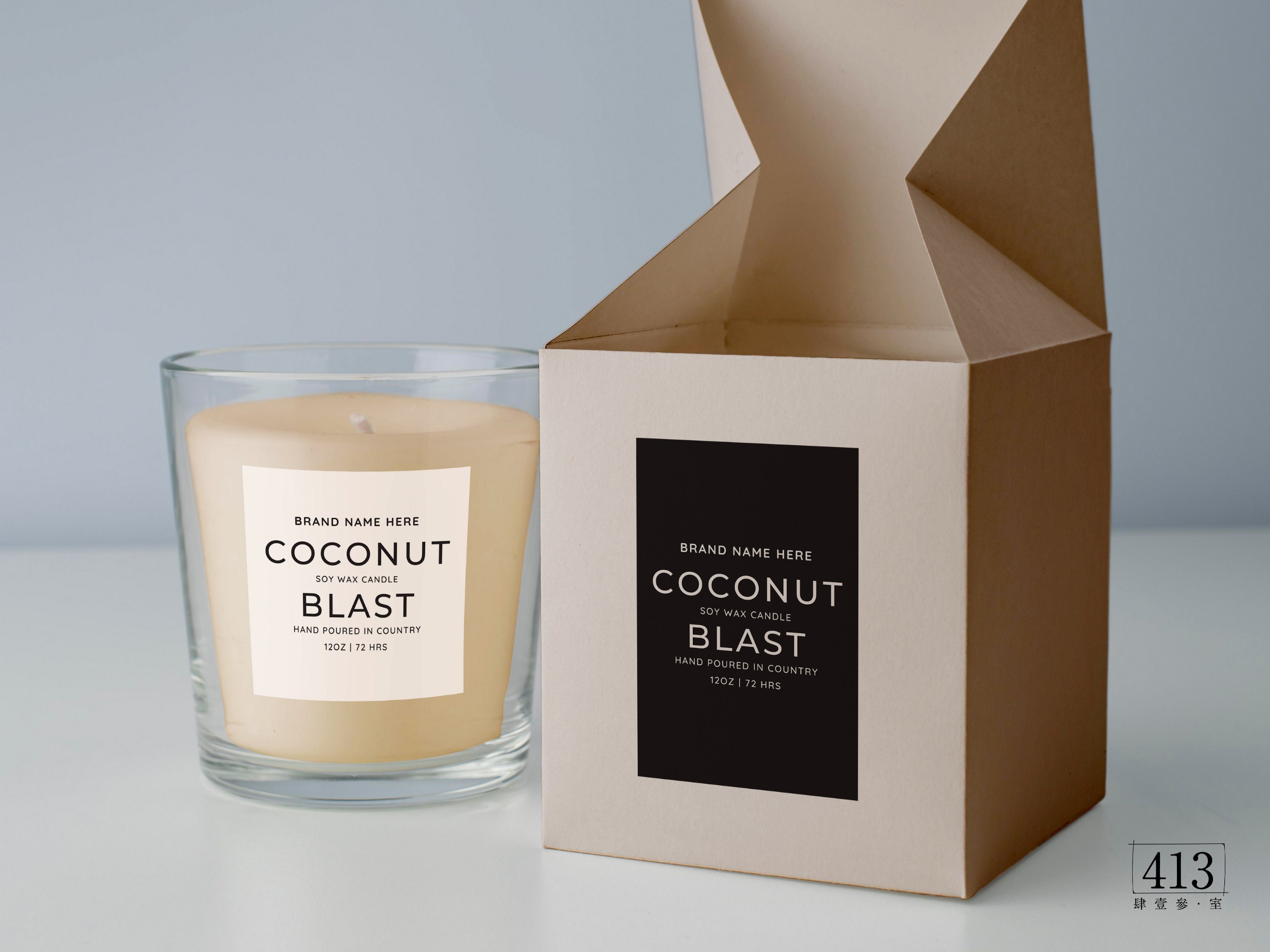 Candle Label Template Edit With Canva, Free Candle Warning Label and ...