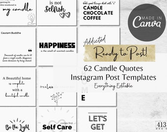 40 Written Social Media Captions and Prompts for Candle - Etsy