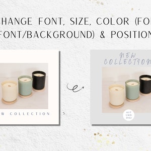 93 Candle Instagram Post Templates Editable With Canva, Ecommerce ...