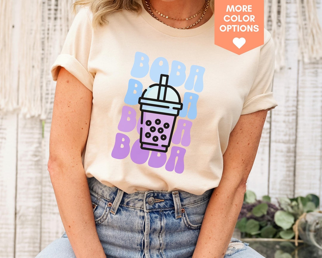 Boba Shirt, Bubble Tea Shirt, Boba T-shirt, Boba Gift, Bubble Tea Gift ...