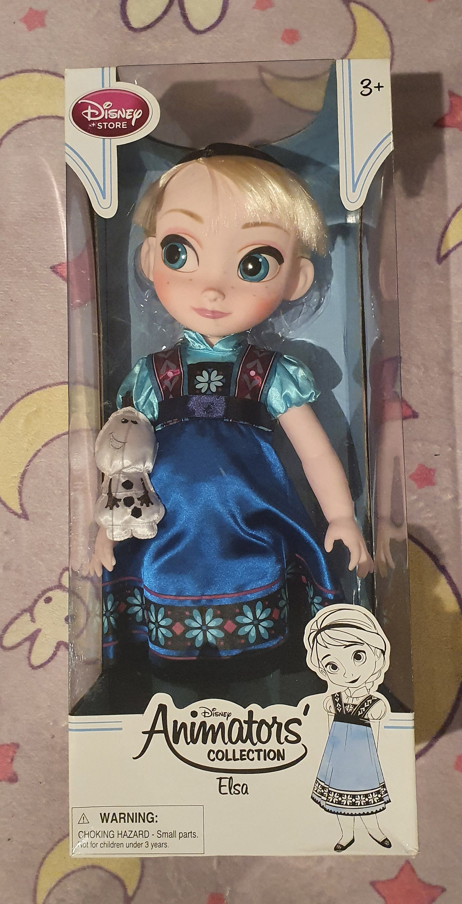 Disney Store Animators Collection Elsa W Plush Olaf Doll Etsy Australia
