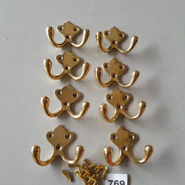 Solid Brass Hooks - Etsy