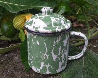 Enamel Splatter Mug - Etsy