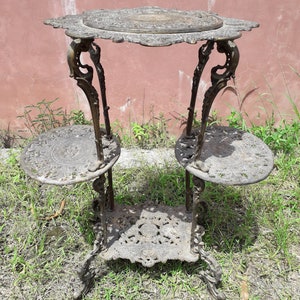 Vintage Cast Iron Plant Pot Stand Jardiniere Stand Victorian - Etsy
