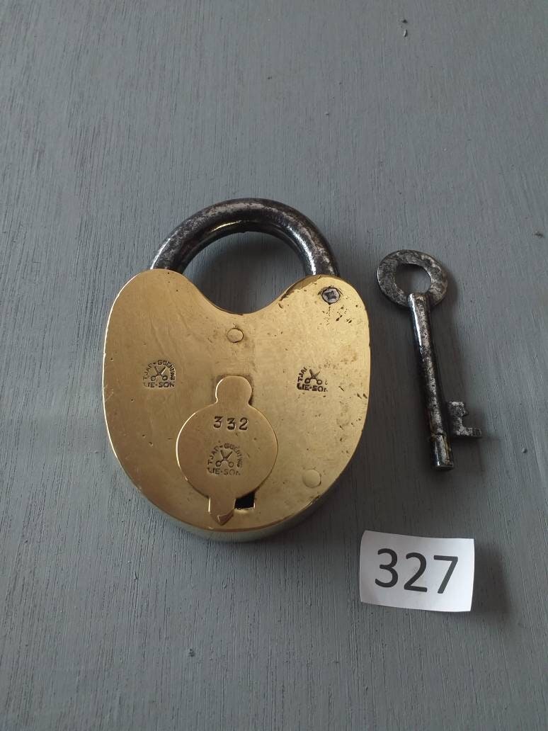Vintage Brass Padlock Very Large Made in Germany by LIE SON - Etsy