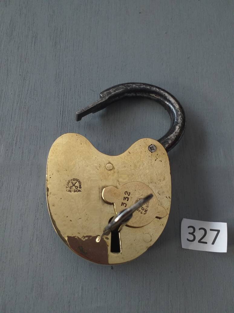 Vintage Brass Padlock Very Large Made in Germany by LIE SON - Etsy