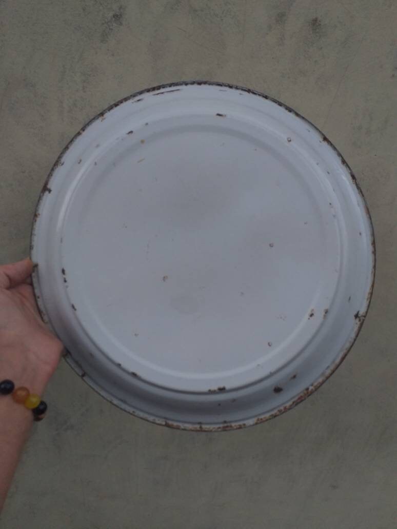 Vintage Enamel Tray Enamelware Kitchenware Shabby Chic - Etsy