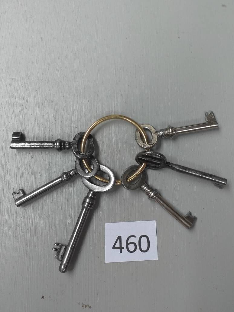 6 Vintage Keys on Brass Ring Genuine Vintage Keys Not Modern ...