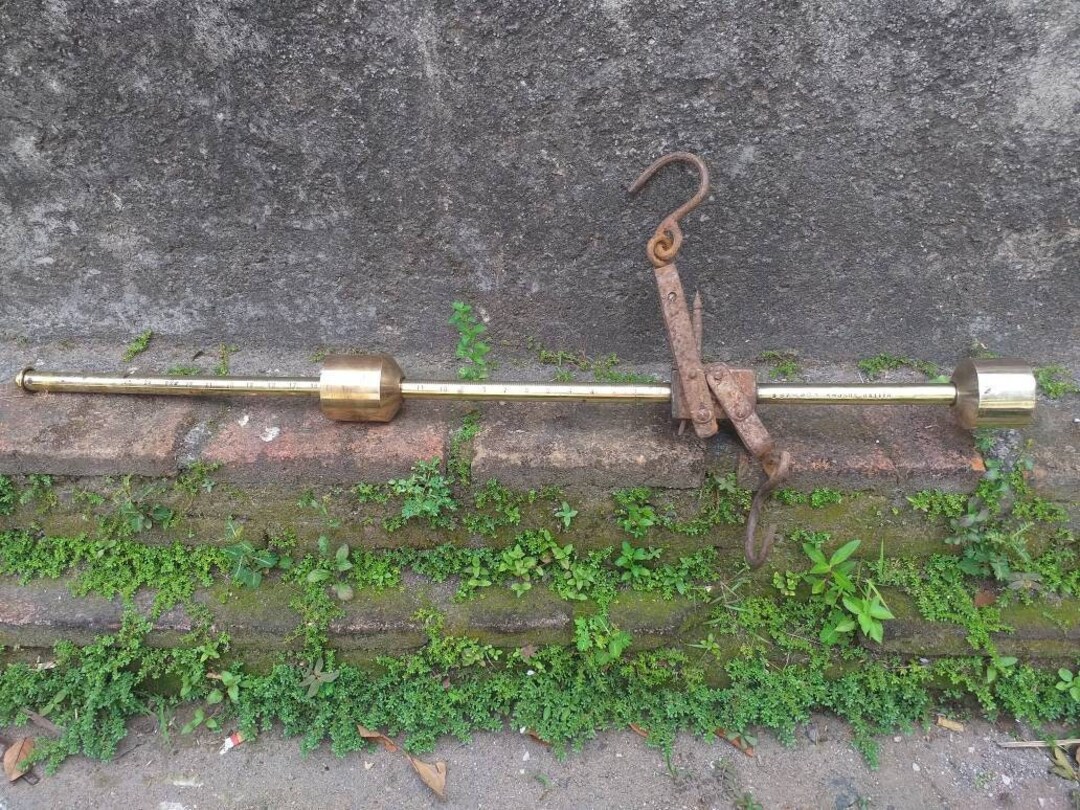Vintage Victorian Brass Scales 25kg Yard Arm Scales Baby Weighing ...