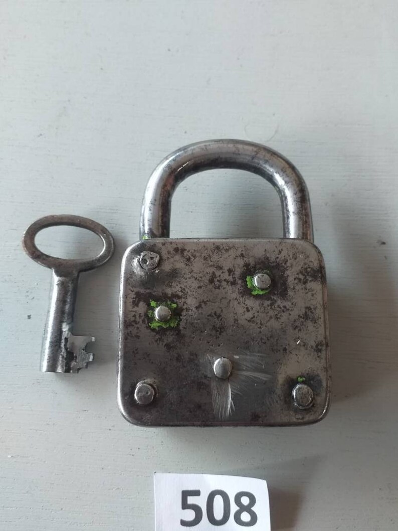 Vintage Steel German Padlock Made by Sicherungen 2 Touren in Working ...