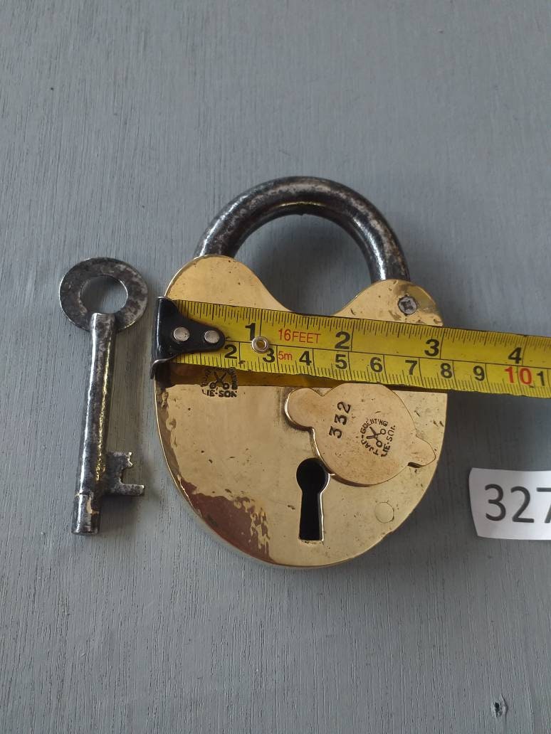 Vintage Brass Padlock Very Large Made in Germany by LIE SON - Etsy