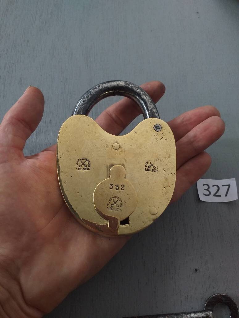 Vintage Brass Padlock Very Large Made in Germany by LIE SON - Etsy