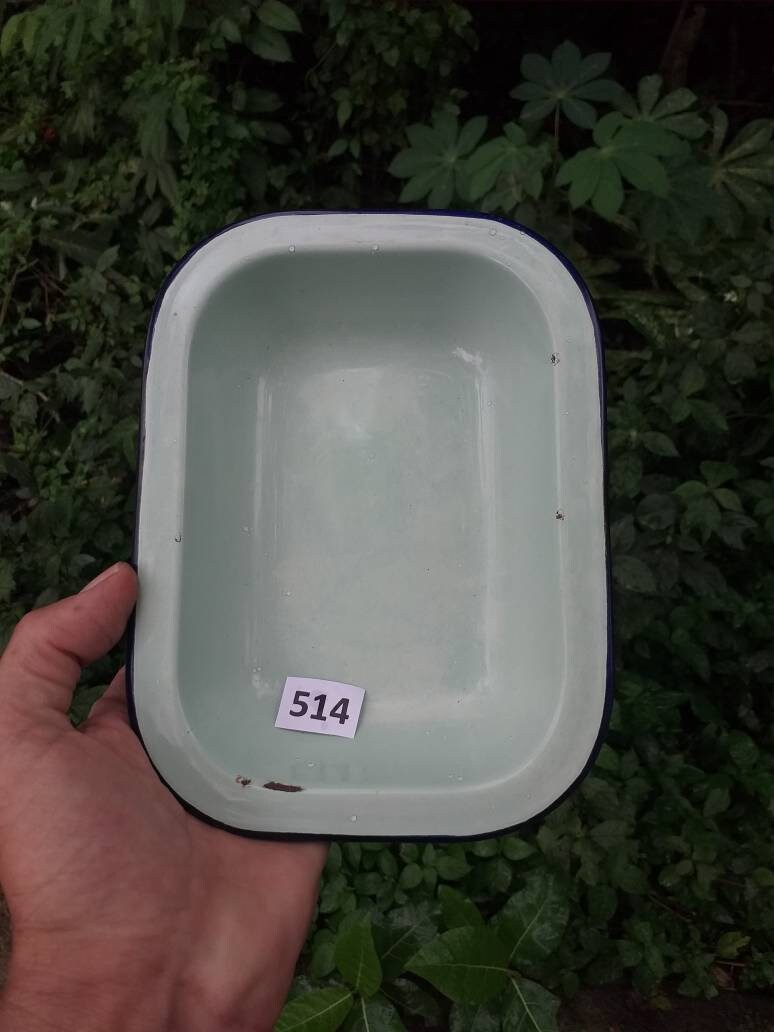Vintage Small Mint Green Enamelware Baking Tray Over Tray 1950s - Etsy