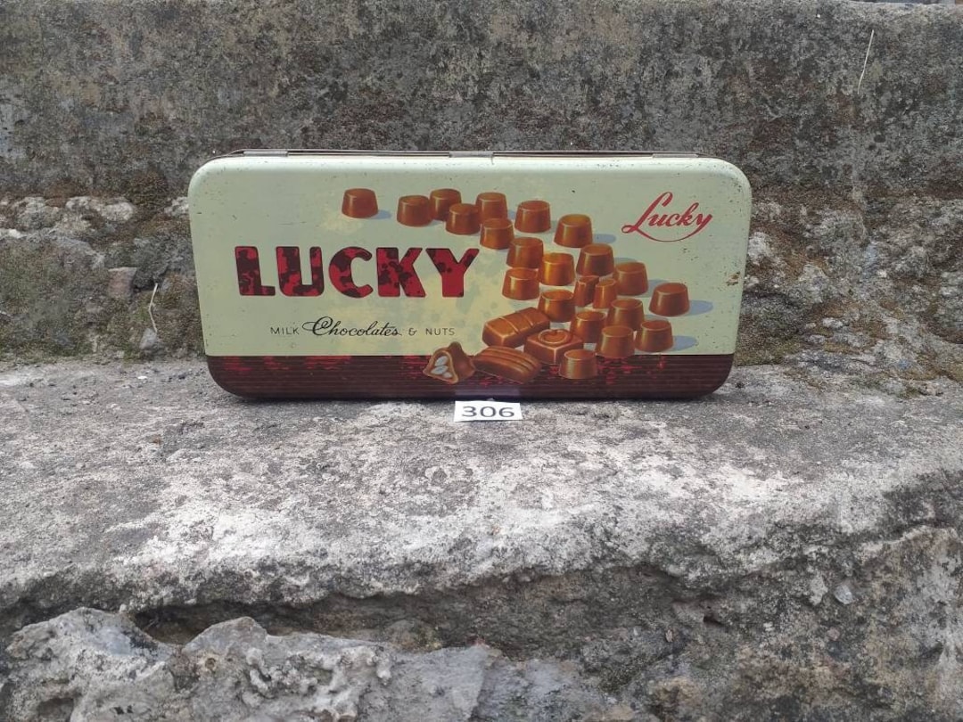 Vintage Lucky Milk Chocolates & Nuts Tin 1970s - Etsy