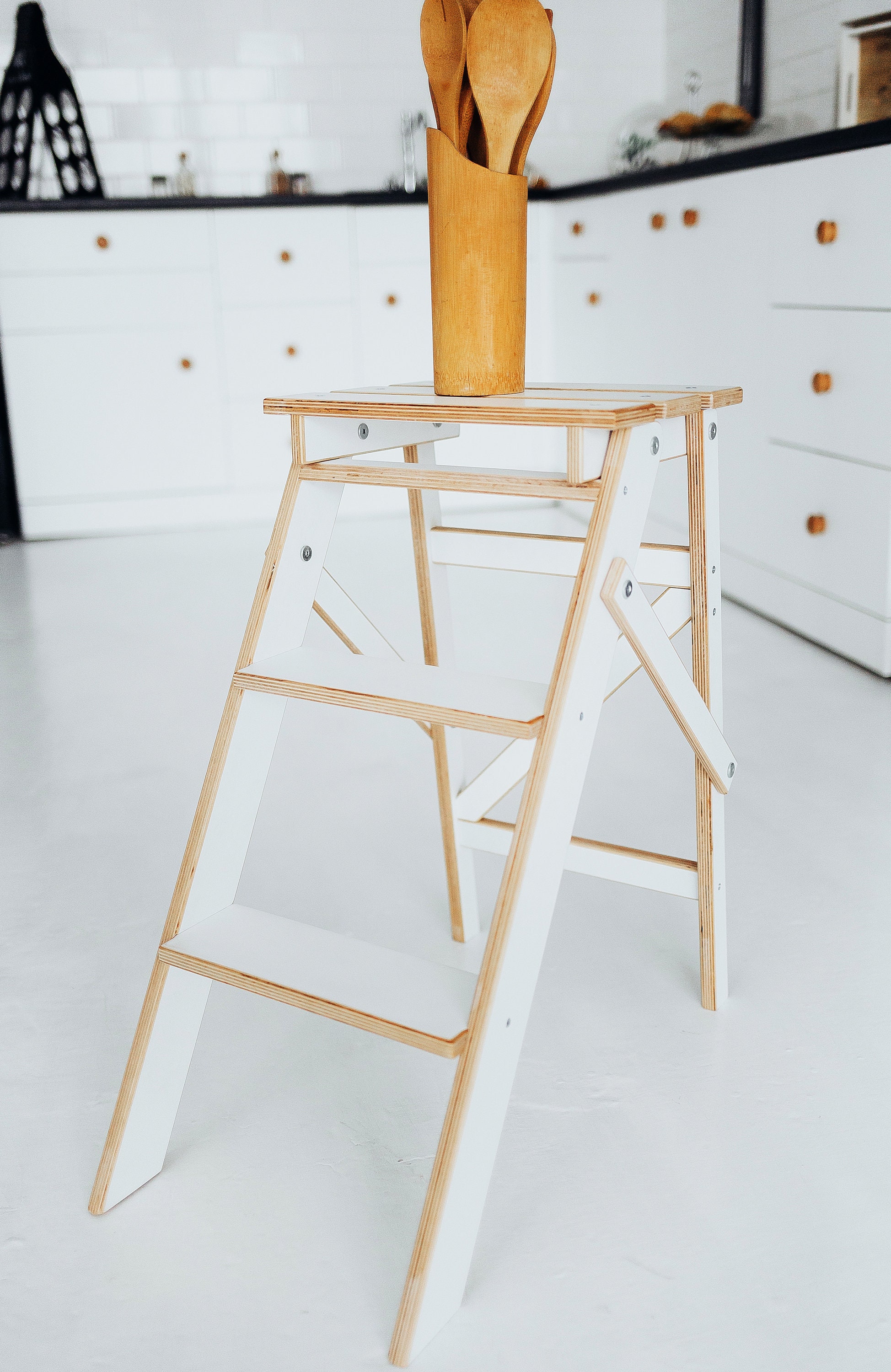 Ladder Stool Step Stool 3-step Step Ladder Stool for Home - Etsy