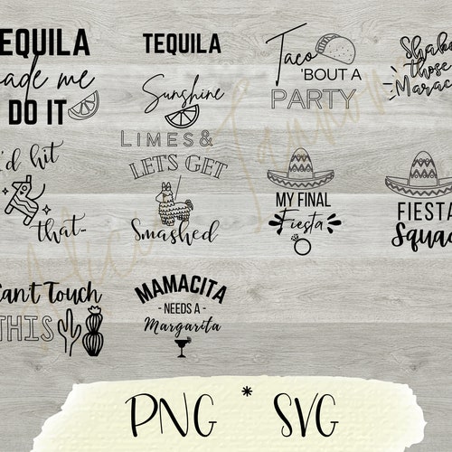 Mexican Bachelorette Fiesta SVG Bundle Bachelorette Party - Etsy