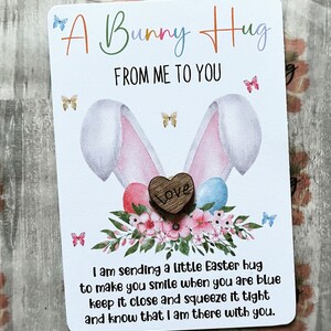 A7 Little Heart Pocket Hug, A Easter Hug From Me to You, Mental Health ...