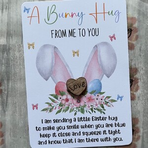 A7 Little Heart Pocket Hug, A Easter Hug From Me to You, Mental Health ...