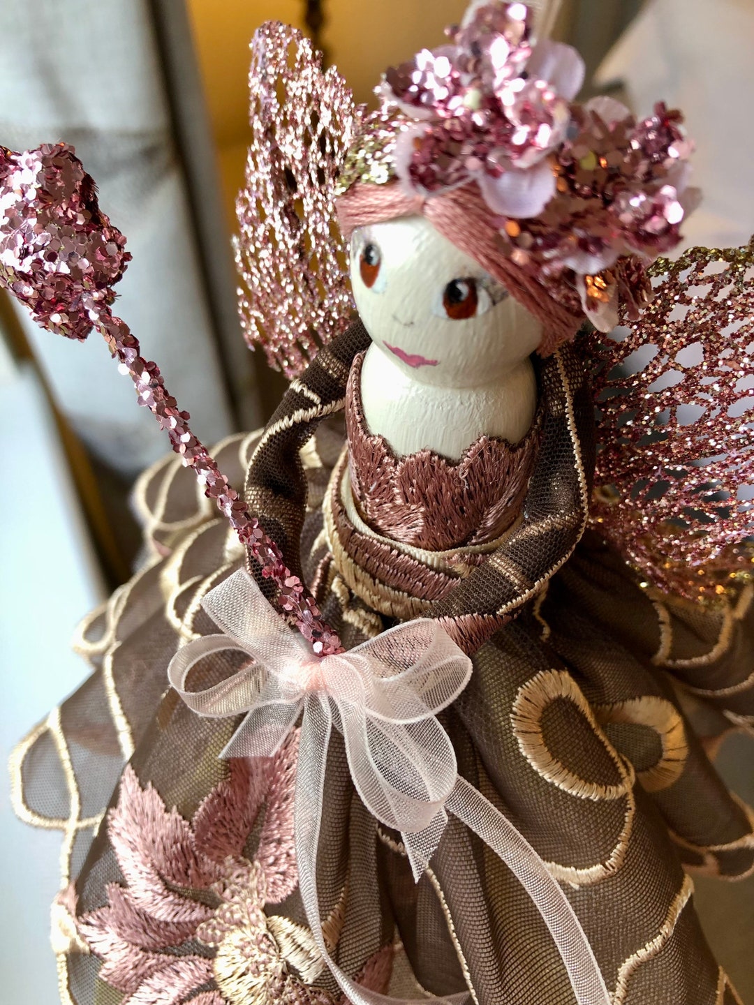 Eleanor A Vintage Inspired Fairy Ornament - Etsy