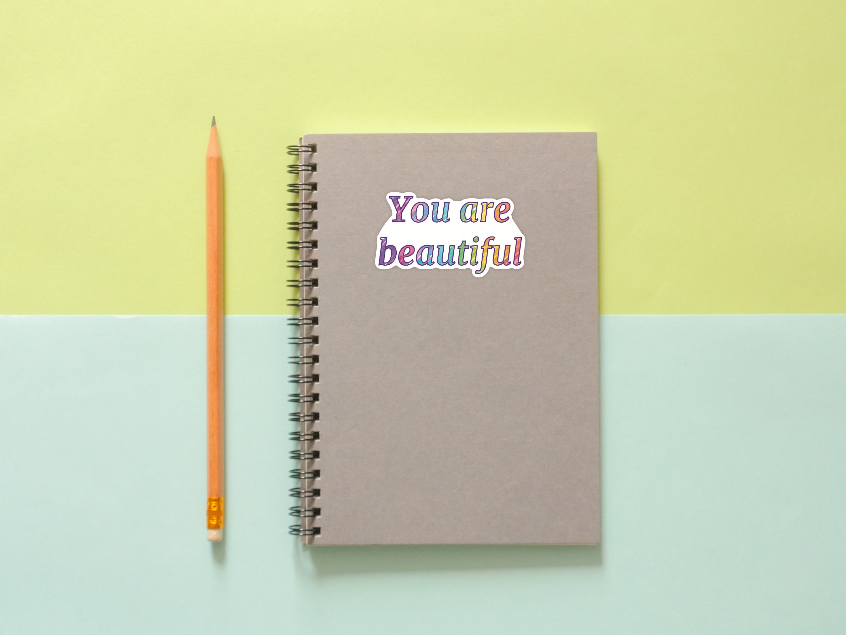 You Are Beautiful Sticker Affirmation Sticker Motivational - Etsy