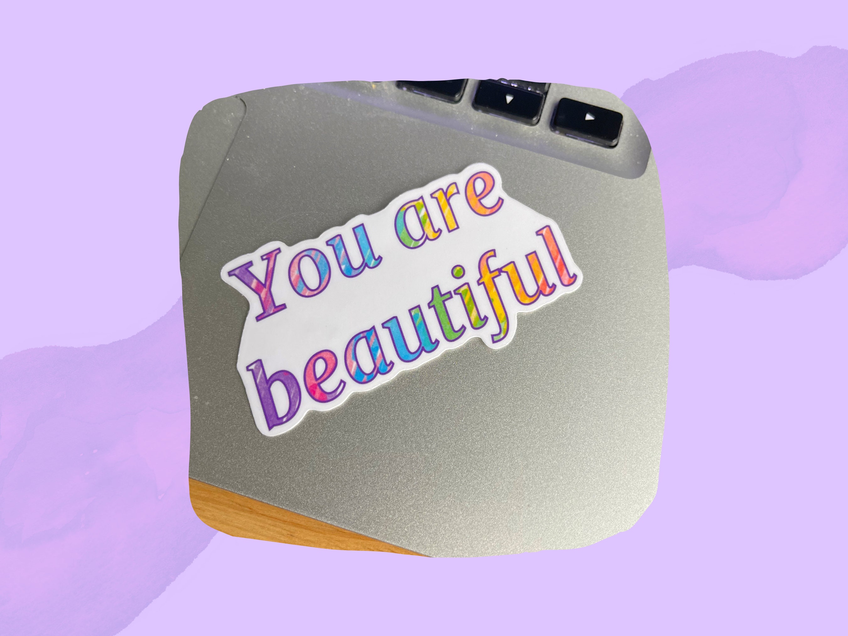 You Are Beautiful Sticker Affirmation Sticker Motivational - Etsy