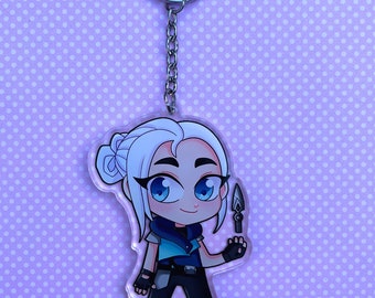 Valorant Jett Beaded Bracelet & Keychain hand-made - Etsy