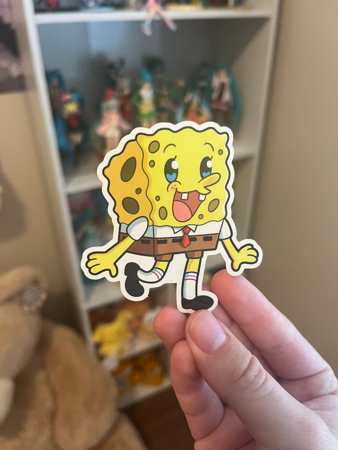 Sponge Boy Sticker - Etsy