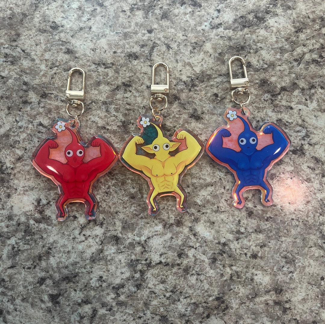 Buff Pikmen Keychain - Etsy