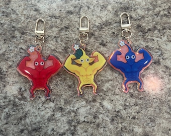 Buff Pikmin Figurines, Resin 3D Prints | Vibrant Red, Blue, Yellow ...