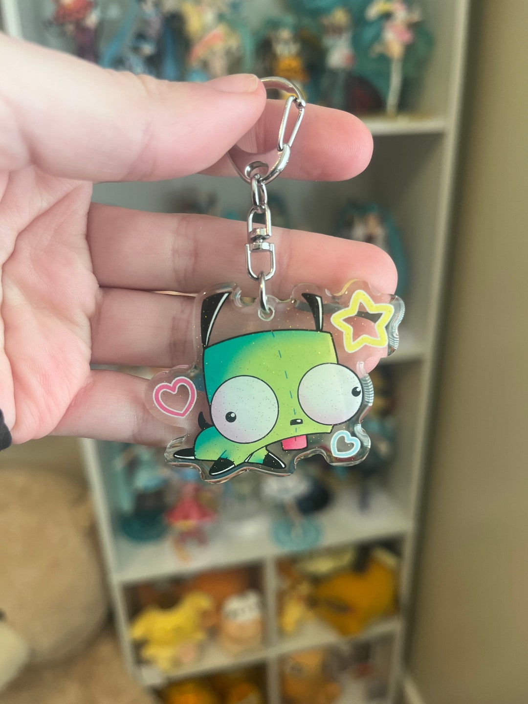 Gir Glitter Keychain - Etsy