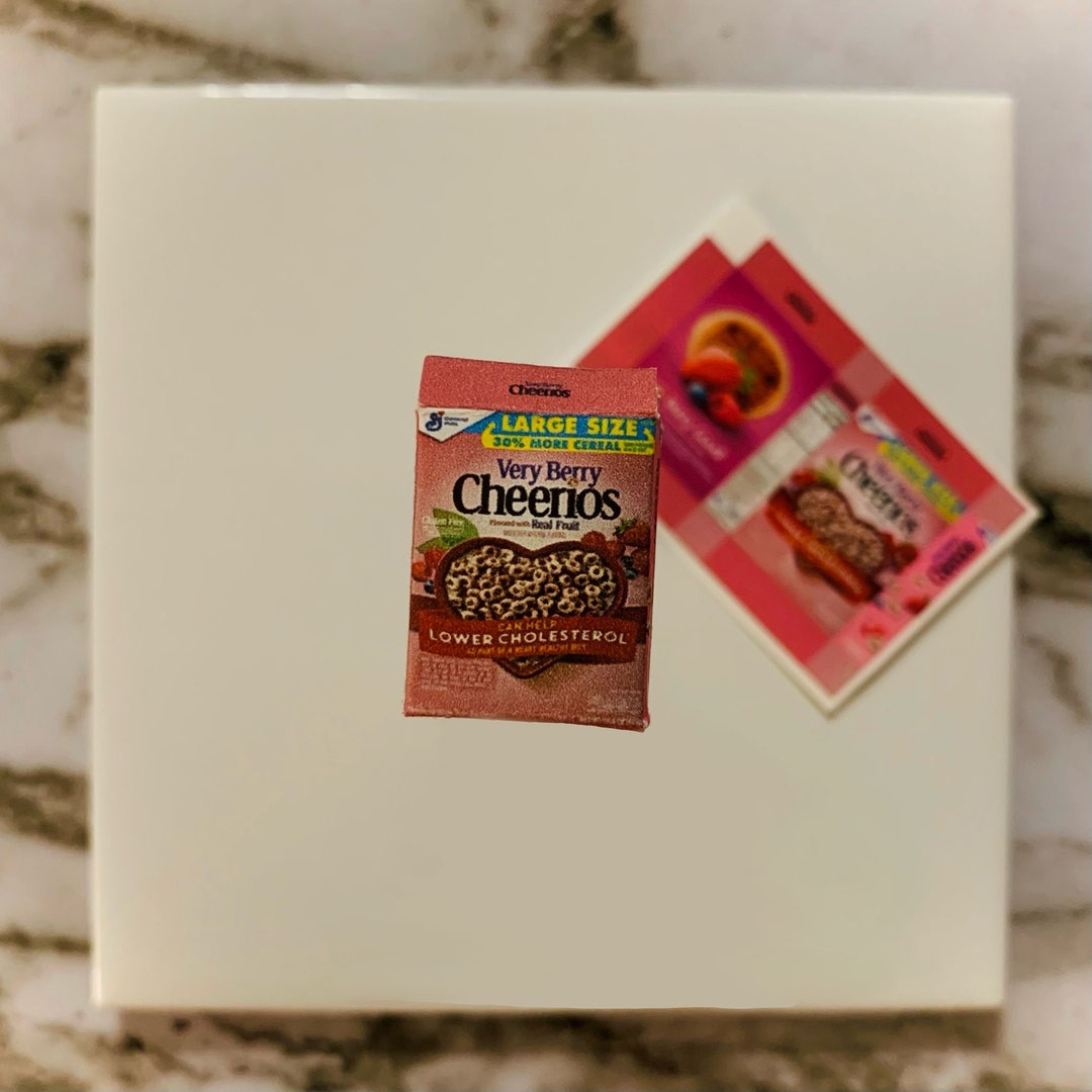 1/12 Scale Food Very Cherry Cheerios Cereal Printable Template Digital ...