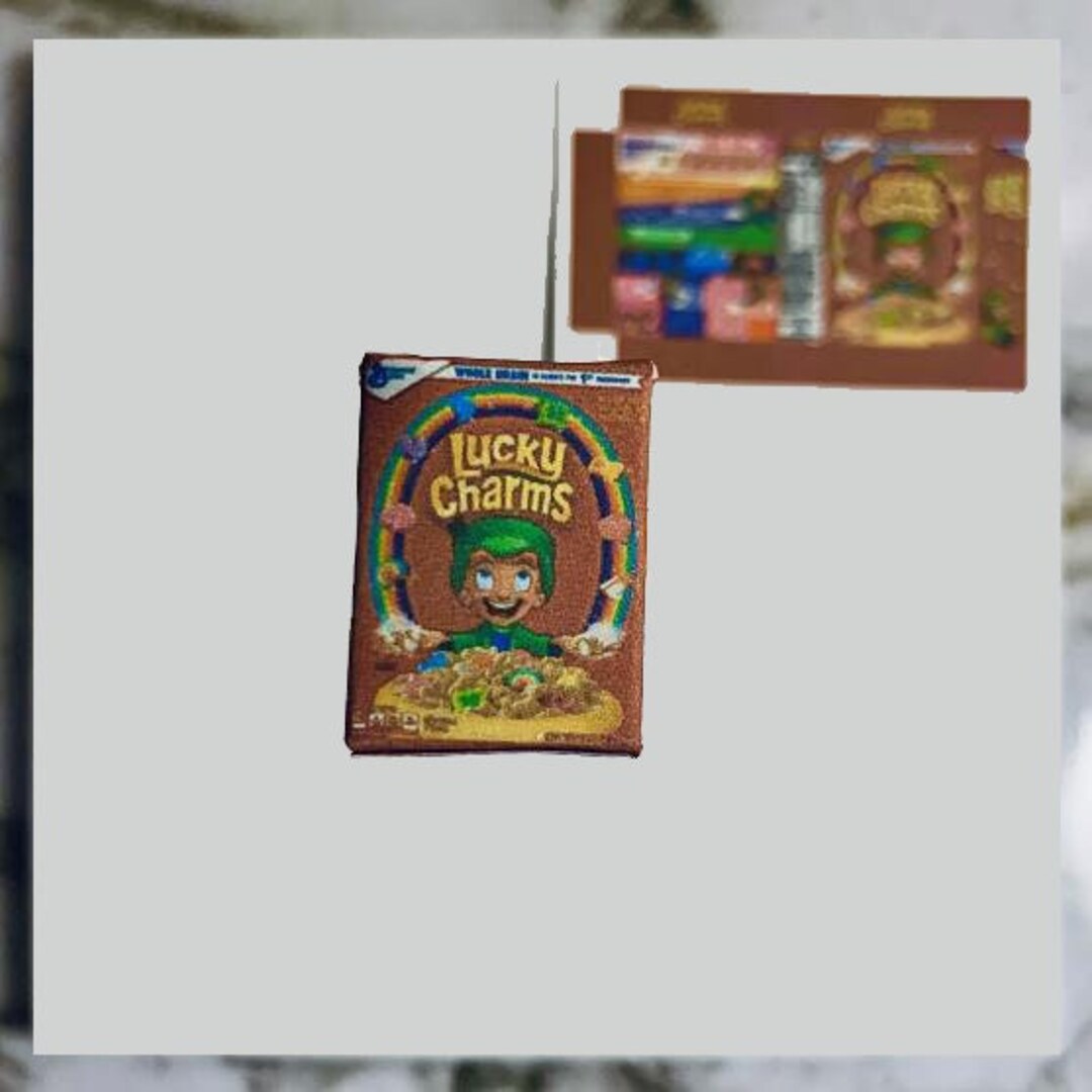 1/12 Scale Food Lucky Charms Cereal Printable Template Digital Box - Etsy