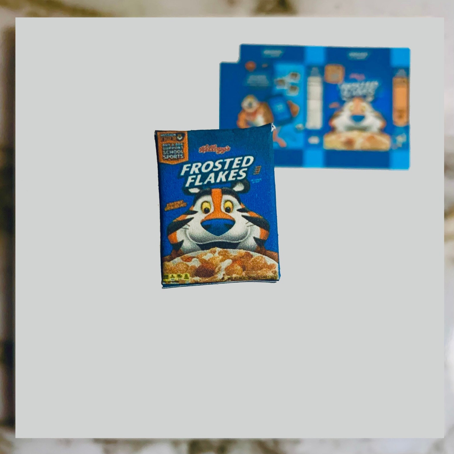 1/12 Scale Food Frosted Flakes Cereal Printable Template Digital Box - Etsy